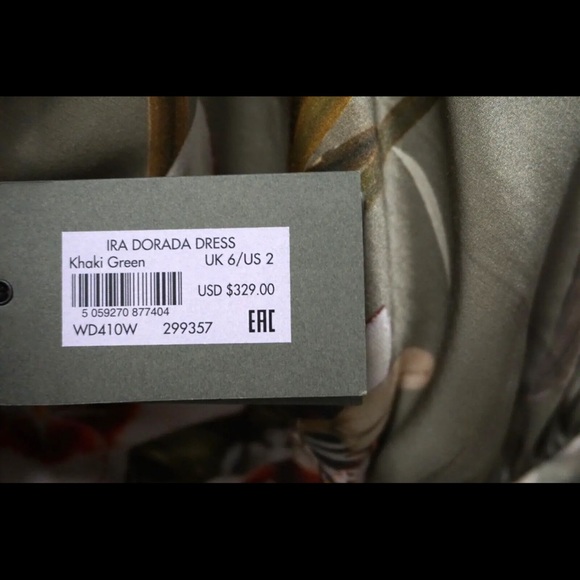 All Saints | Dresses | Allsaints Ira Dorada Silk Asymmetrical One ...